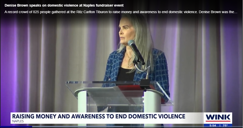 Denise Brown speaks on domestic violence at Naples fundraiser event ...